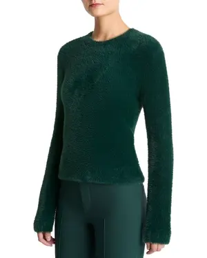 Vince Crewneck Eyelash Sweater - Juniper
