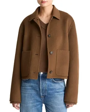 Vince Wool Cashmere Jacket - Hazelnut