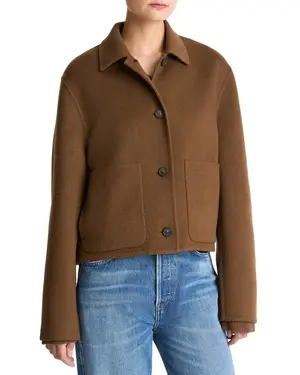 Vince Wool Cashmere Jacket - Hazelnut