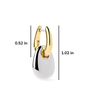 ANA LUISA Kayla Gold Drop Earrings - Two-tone