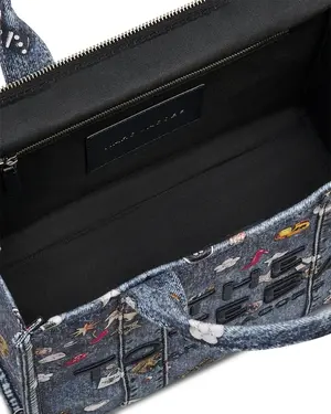 Marc Jacobs Trompe L'oeil Medium Denim Trinket Tote