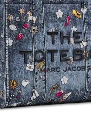Marc Jacobs Trompe L'oeil Medium Denim Trinket Tote