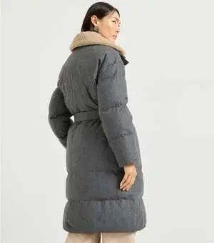 Brunello Cucinelli Virgin Wool Down Puffer Coat