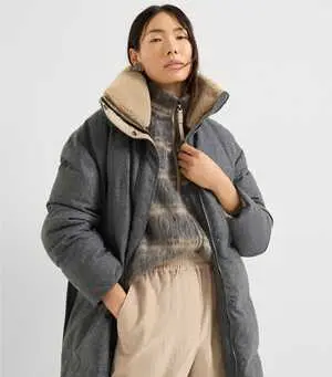 Brunello Cucinelli Virgin Wool Down Puffer Coat