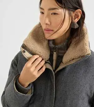 Brunello Cucinelli Virgin Wool Down Puffer Coat