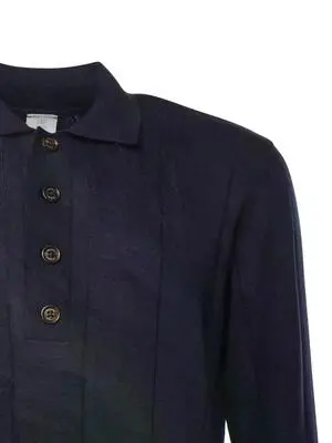 Eleventy Knitted Long-sleeve Polo Shirt