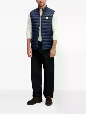 Karl Lagerfeld Logo-patch Zip-up Waistcoat