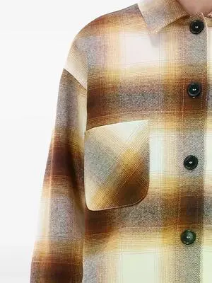 AMISH Plaid Overshirt With Pockets