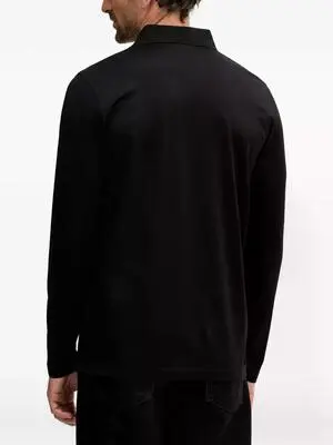 Karl Lagerfeld Buttoned Long-sleeve Polo Shirt