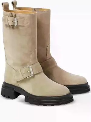 Hogan Buckled Biker Boots