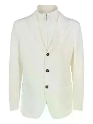 Eleventy Zip-detail Buttoned Blazer