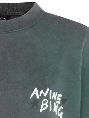 ANINE BING Lettering Print Sweatshirt - Grey