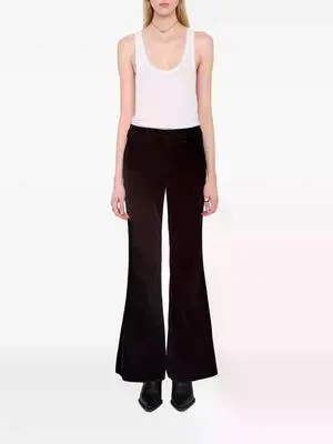 Zadig&Voltaire Velvet Flared Trousers - Black