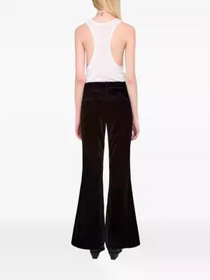 Zadig&Voltaire Velvet Flared Trousers - Black