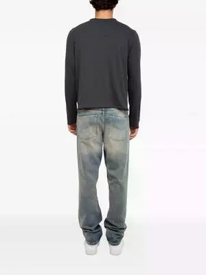 Zadig&Voltaire Monsatir Henley Long-sleeve T-shirt - Grey