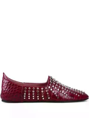Premiata Studded Ballet Flats - Red