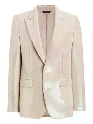 Dolce & Gabbana Sequin-embellished Blazer - Neutrals