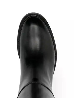 ANNA F. Knee-length Leather Boots