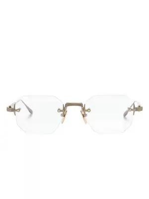 AKONI Juno-one Square-frame Glasses - Gold