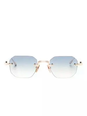 AKONI Square Frame Sunglasses - Gold
