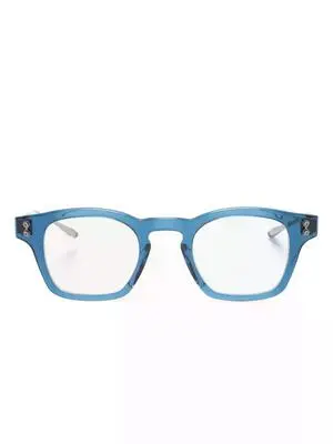 AKONI Wise Square-frame Glasses - Silver