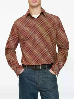 Burberry Relaxed Fit Check Cotton Shirt