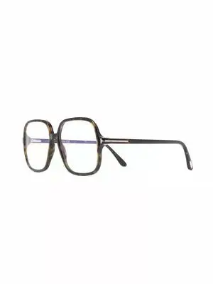 TOM FORD Tortoiseshell-effect Square Glasses