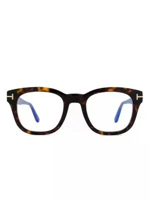 TOM FORD Rectangle-frame Eyeglasses - Brown