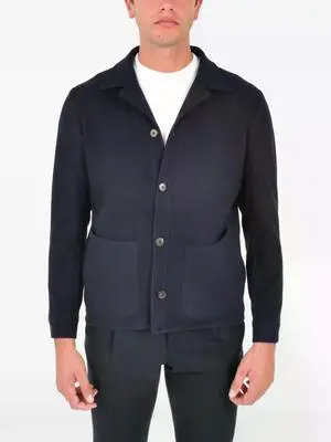 FRANZESE COLLECTION Button Patch-pockets Jacket - Blue