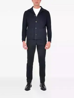 FRANZESE COLLECTION Button Patch-pockets Jacket - Blue