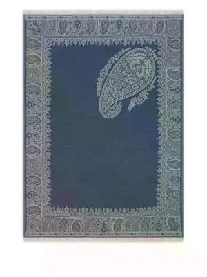 Etro Floral-inspired Paisley Blanket - Blue