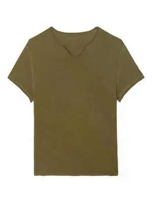 Zadig&Voltaire Monsatir Button-detail T-shirt - Green