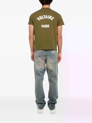 Zadig&Voltaire Monsatir Button-detail T-shirt - Green