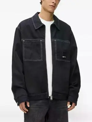 Karl Lagerfeld Contrast-stitch Shirt Jacket