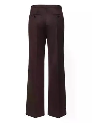 Magda Butrym Pleated Flared Trousers - Brown
