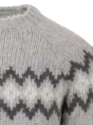 Eleventy Patterned Jacquard Sweater