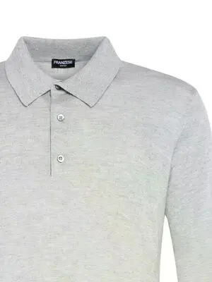 FRANZESE COLLECTION Ribbed Polo Shirt - Grey