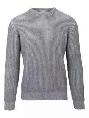 Eleventy Crew-neck Ribbed Sweater