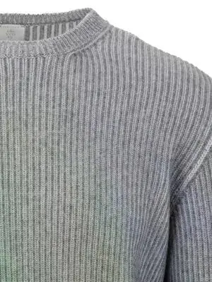 Eleventy Crew-neck Ribbed Sweater