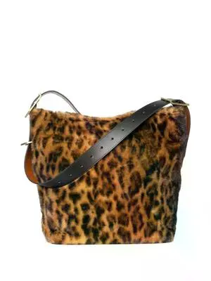 Zadig&Voltaire Leopard Print Faux Fur Shoulder Bag