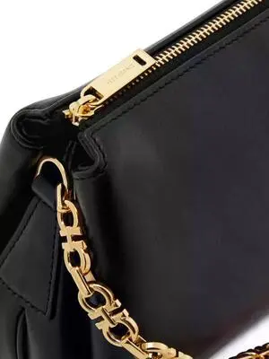 FERRAGAMO Gancini Chain Crossbody Bag - Black