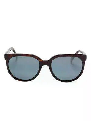 Vuarnet Oval Frame Sunglasses - Brown
