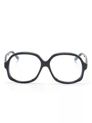 Valentino Garavani Logo-print Glasses - Black