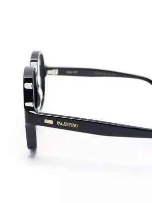 Valentino Garavani Logo-print Glasses - Black