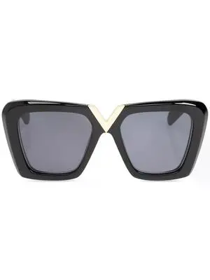 Valentino Garavani Vlogo Oversized Sunglasses - Black