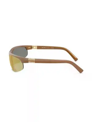 Miu Miu Oversized Sunglasses - Brown