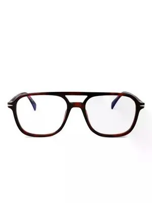 DB EYEWEAR BY DAVID BECKHAM Rectangle-frame Glasses - Brown