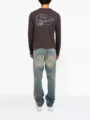 Zadig&Voltaire Monsatir Henley Button-detail T-shirt - Grey
