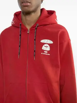 AAPE BY *A BATHING APE Moonface Zip Up Hoodie