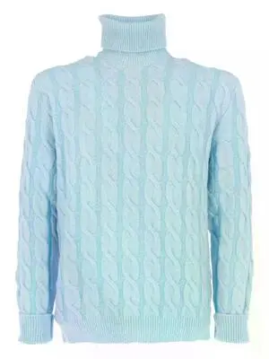 Jacob Cohen Cable-knit Turtleneck Sweater